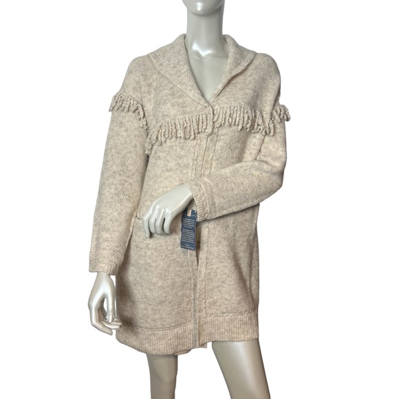 Democracy | Sweaters | Democracy Fringe Cardigan Long Sleeve With ...